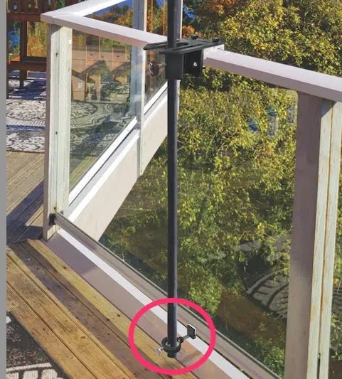 Rail-EZ Bottom Bracket for Easy Mounting | Balcony umbrella bracket ...