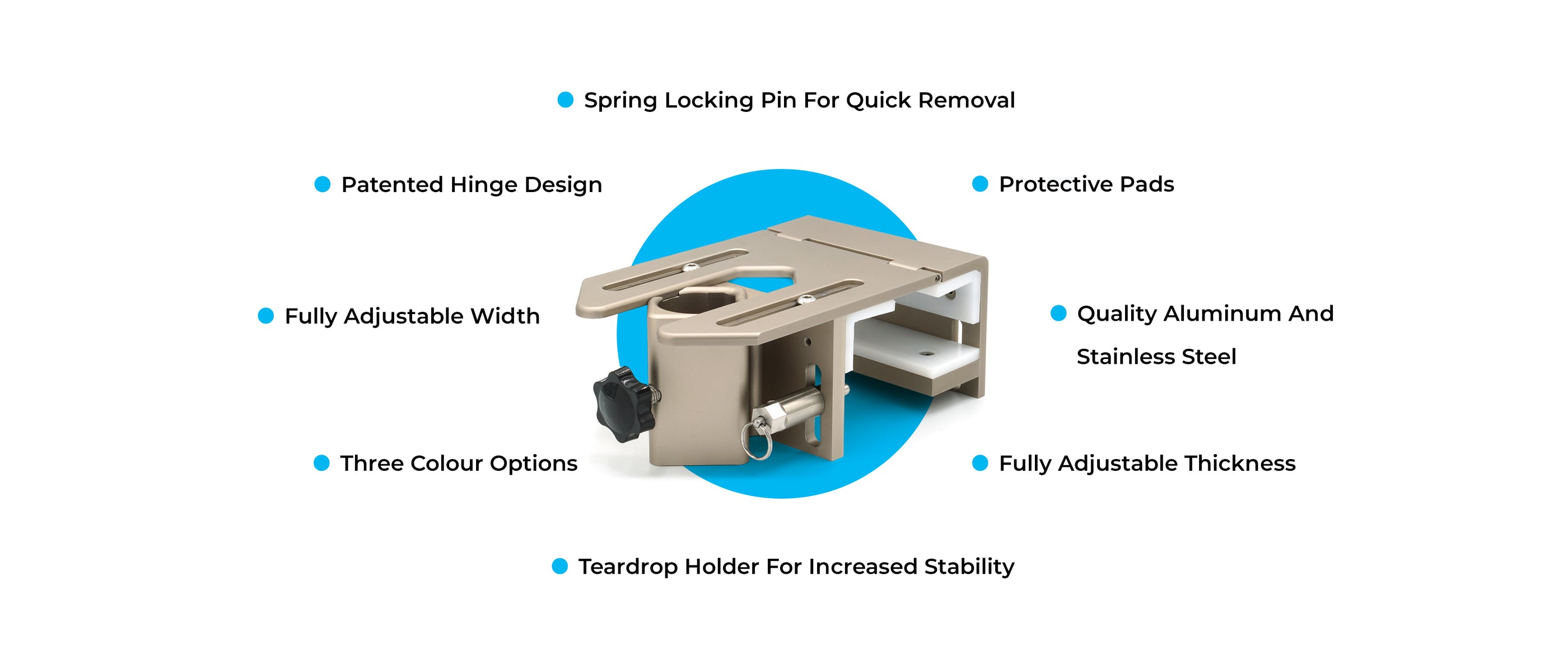 Rail-EZ | RAIL-EZ Patio Umbrella Mounting Bracket attaches to your railing